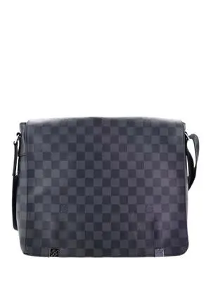LOUIS VUITTON District Nm Messenger Bag Damier Graphite Mm Crossbody Bag - Black