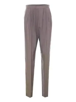 Saint Laurent Pleated Trousers - Grey