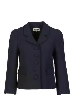 SHUSHU/TONG Single-breasted Notched-lapel Jacket - Blue