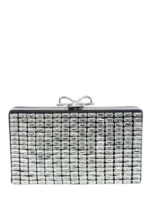 SELF-PORTRAIT Chainmail Clutch Bag - Black