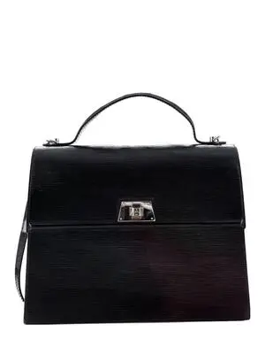 LOUIS VUITTON Electric Epi Leather Gm Satchel - Black