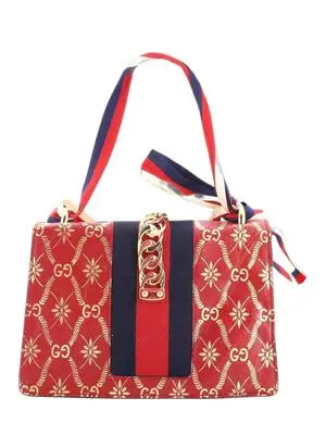 GUCCI Sylvie Printed Leather Small Shoulder Bag