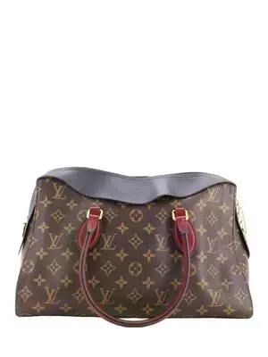 LOUIS VUITTON Monogram Canvas Tuileries Satchel Handbag - Blue