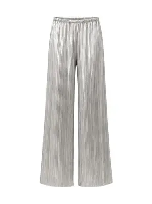 FORTE_FORTE Trousers With An Elasticated Waist And Irregular Pleating - Multicolor