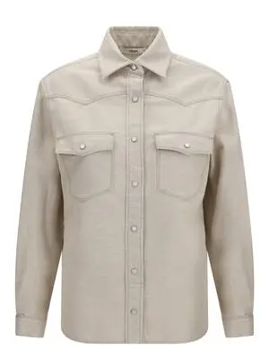 Fendi Selleria Denim Western Shirt Multicolor