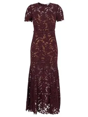 SELF-PORTRAIT Lace Maxi Dress - Multicolor