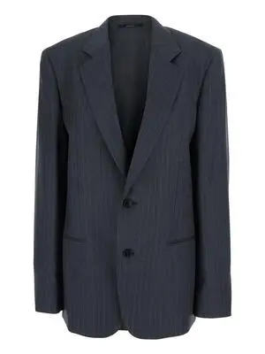 Gucci Pinstripe Wool Single-breasted Jacket - Multicolor