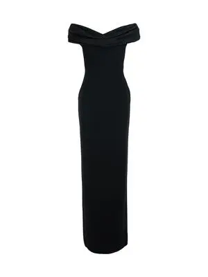 Solace London Adele Long Dress - Black