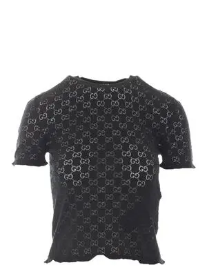 GUCCI GUCCI GG Devoré Cotton Top