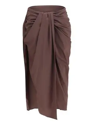 Jacquemus JACQUEMUS Pareo Skirt In Stretch Muslin Brown