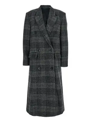 Isabel Marant Étoile Lexana Checked Wool Coat - Multicolor