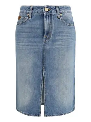 Jacob Cohen Denim Midi Skirt - Blue