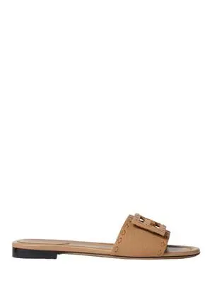 Fendi Leather Baguette Slide - Multicolor