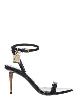 TOM FORD Patent Leather Stiletto Sandals - Black