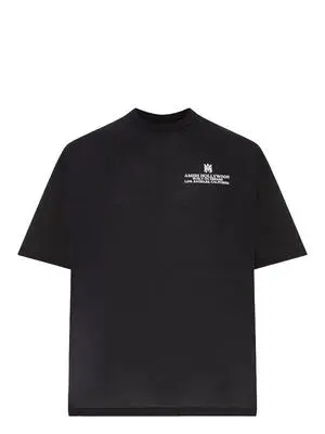 Amiri Cotton T-shirt With Logo - Black