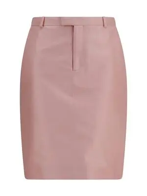 Gucci Silk Faille Skirt - Pink