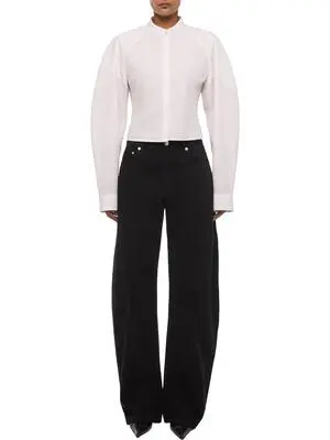 Helmut Lang Mid-rise Saddle Jeans - Black