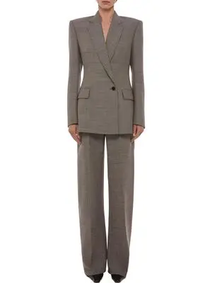 Helmut Lang Sculptural Wool-blend Blazer - Green