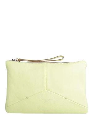GIANNI CHIARINI Pebbled Leather Clutch - Yellow