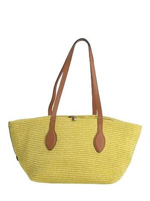 GIANNI CHIARINI Textile Fibers Shoulder Bag - Yellow