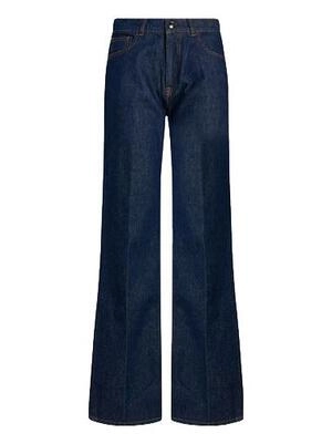 MOORER Cotton Denim Straight-leg Jeans - Blue