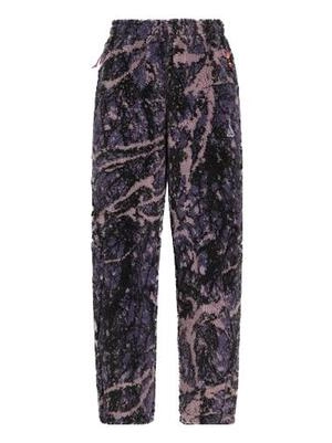 Nike Polyester Fleece Track Pants - Purple