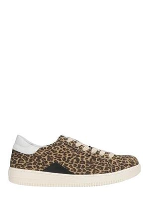 NILA & NILA Leopard-print Low-top Sneakers - Beige