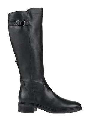 DIVINE FOLLIE Leather Knee High Boots - Black