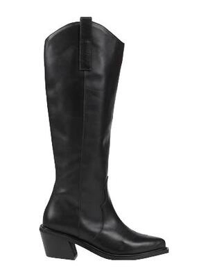 ALOHAS Leather Cowboy Boots - Black