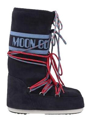 Moon Boot Leather Boots - Navy
