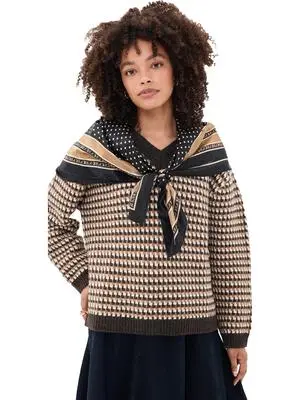 Sea Declan V Neck Wool Sweater - Multi