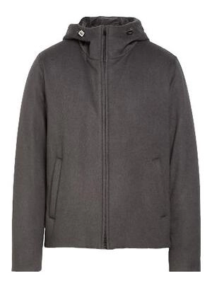 Herno Cashmere Hooded Jacket - Grey