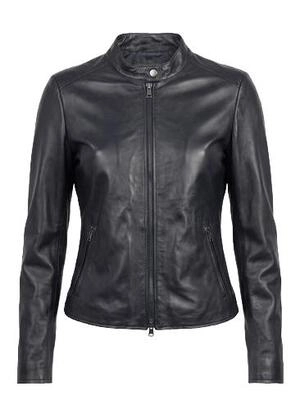 STREET LEATHERS STREET LEATHERS Leather Biker Jacket Blue