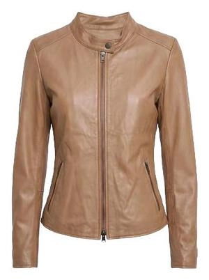 STREET LEATHERS STREET LEATHERS Leather Biker Jacket Camel