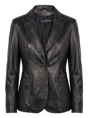 STREET LEATHERS STREET LEATHERS Leather Blazer Blue