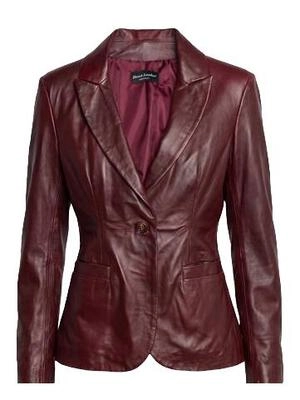 STREET LEATHERS STREET LEATHERS Leather Blazer Red