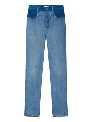 STELLA MCCARTNEY Corduroy Panel Slim-Leg Jeans