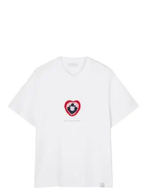 Stella McCartney Crochet Heart T-shirt - White