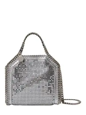 Stella McCartney Stella McCartney Falabella Chainmail Tiny Tote Bag Silver