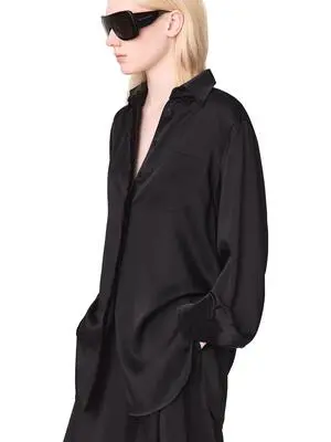 STELLA MCCARTNEY Fringed Satin Shirt