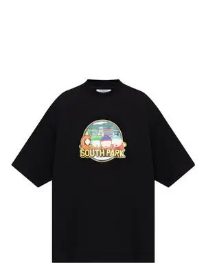 Vetements X South Park Graphic Printed Crewneck T-shirt - Black