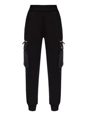 MOOSE KNUCKLES Moose Knuckles Mixmedia Logo-Plaque Joggers