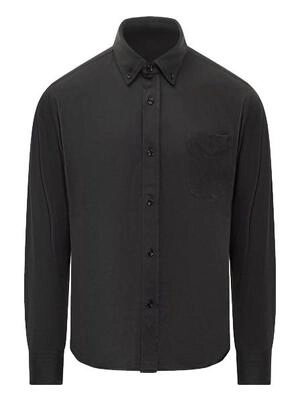 TOM FORD Long Sleeved Buttoned Shirt - Black