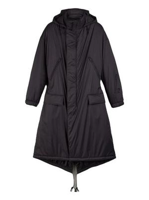 Y3 Padded Hooded Parka - Black