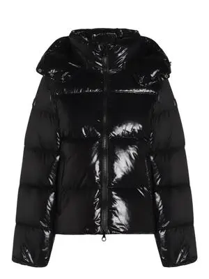 Duvetica Quilted Hooded Puffer Jacket - Black