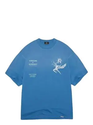 REPRESENT Icarus Printed Crewneck T-shirt - Blue