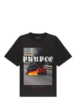 PURPLE BRAND Smoke Show T-shirt - Black