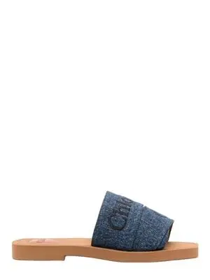CHLOÉ Chloe Woody Logo Slippers