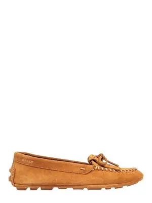 Bally Logo Moccasins - Brown