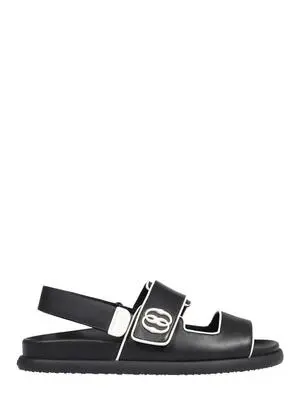 Bally Nyla Logo Plaque Sandals - Black